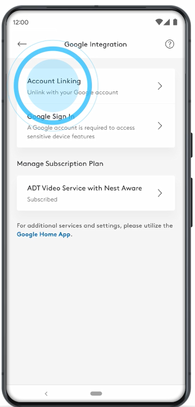 ADT Smart Home Security- Linking ADT and Google Accounts